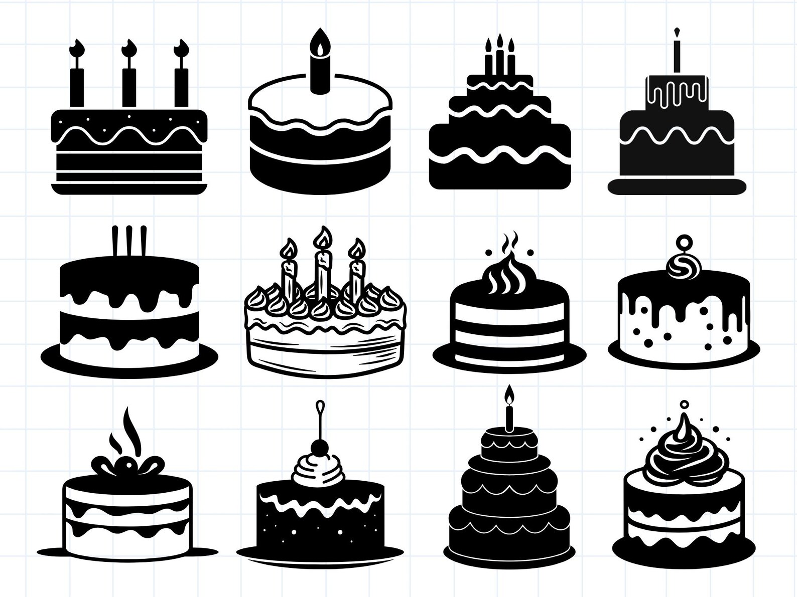 Birthday Cake SVG, Birthday Cake Vector, Birthday Cake Slice Svg ...