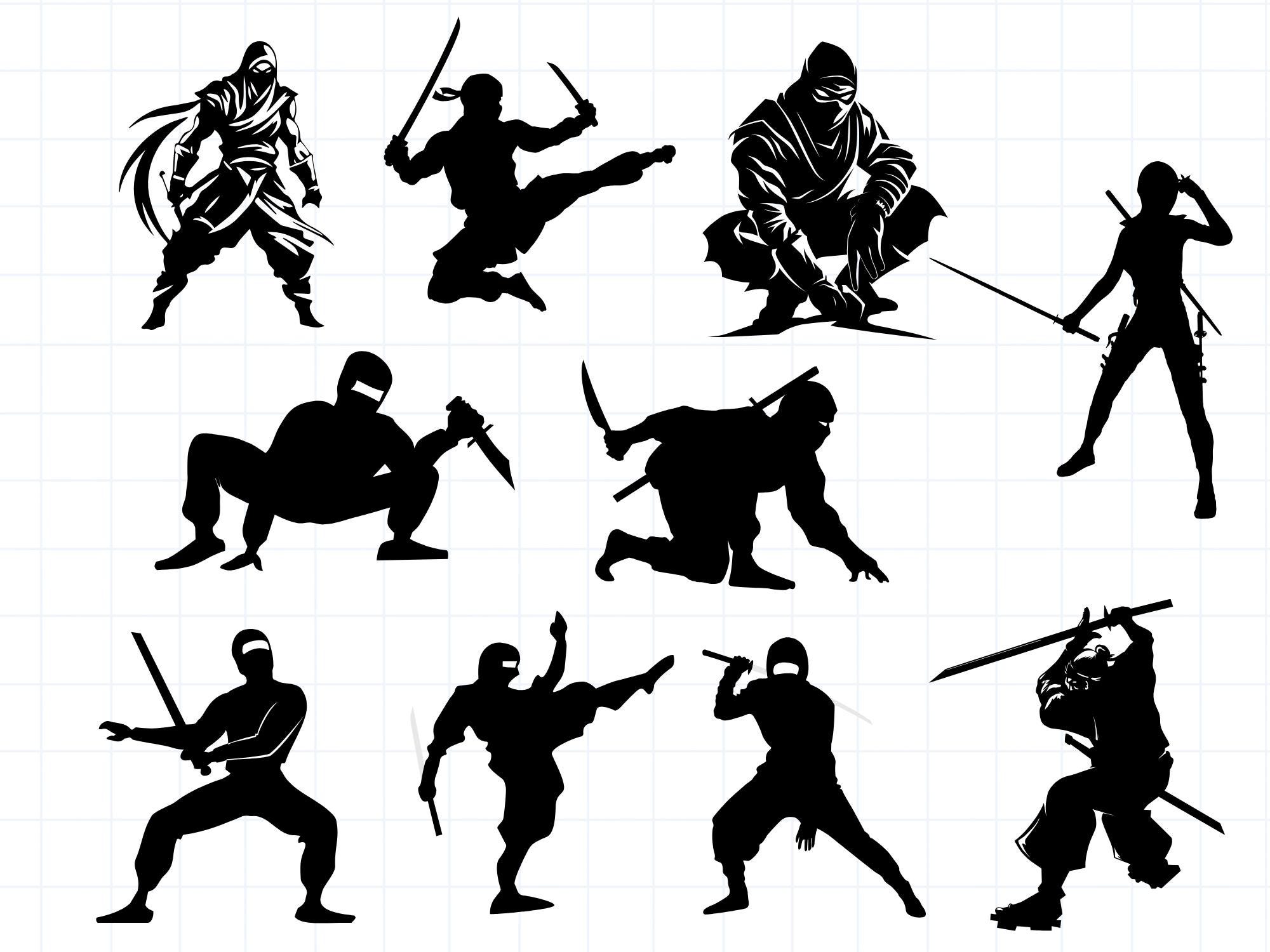 Ninja SVG Bundle, Ninja Cricut, Ninja Silhouette, Ninja Cut File, Ninja ...