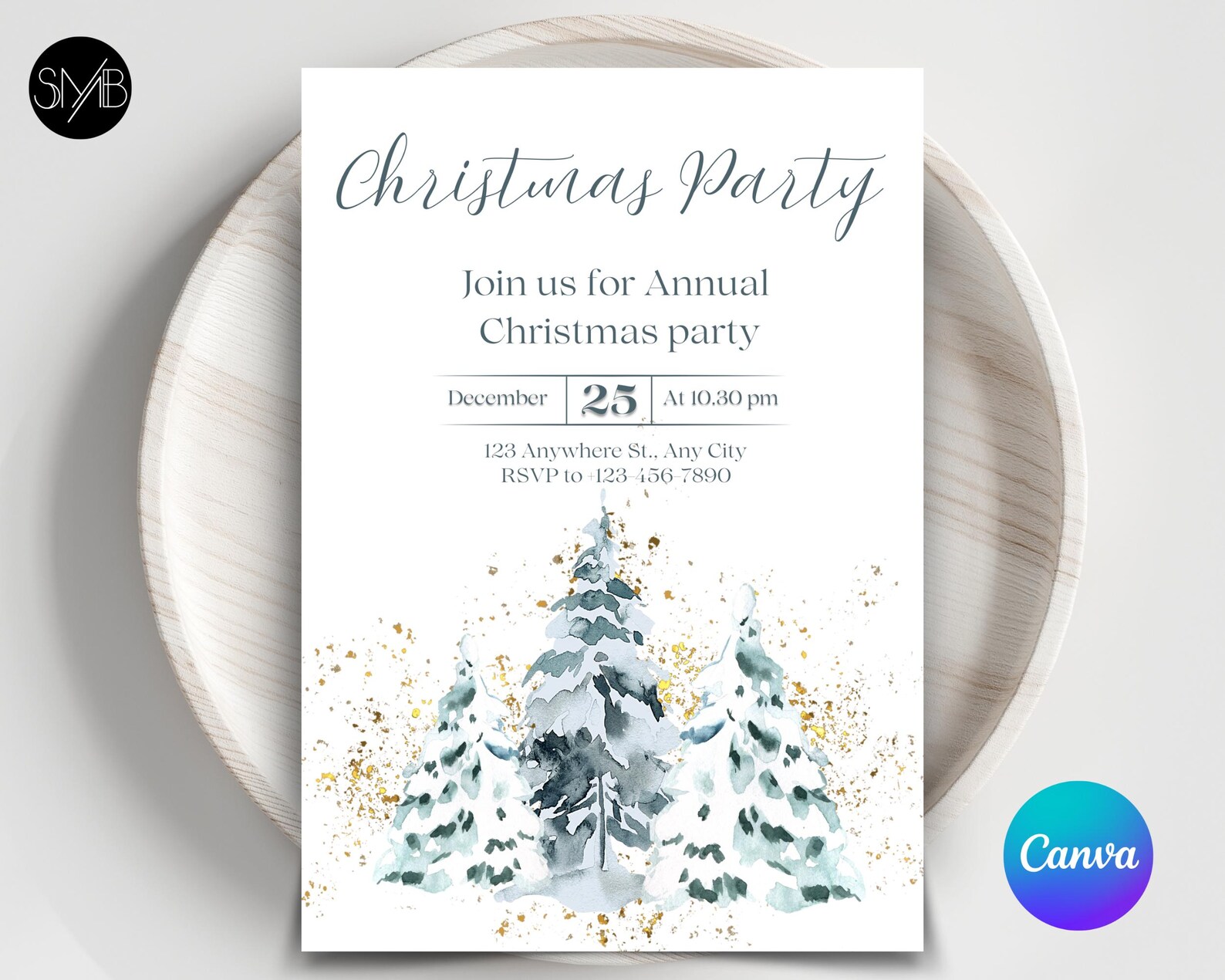 Editable Christmas Invitation Template / Invitation Template for ...