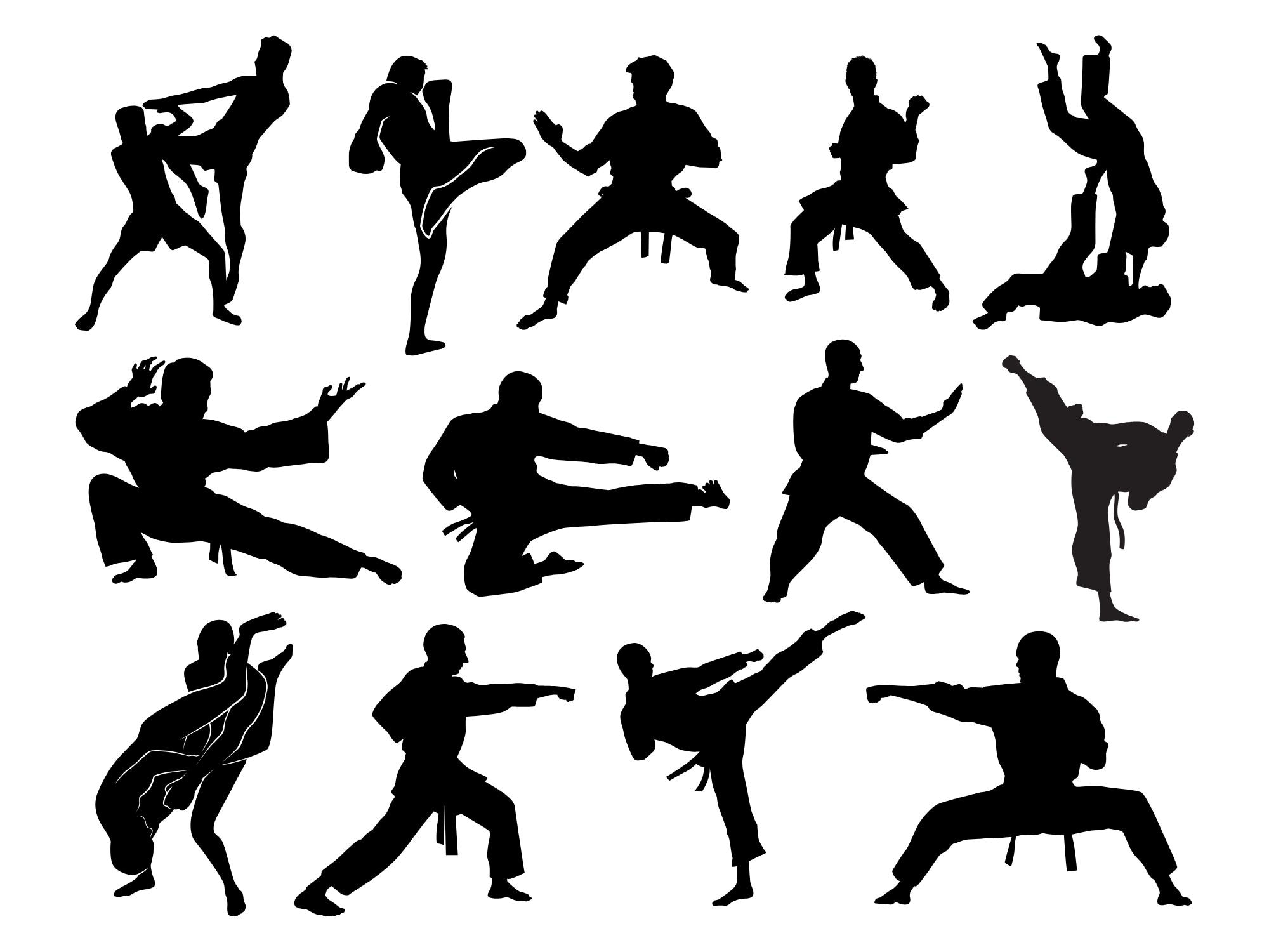 Taekwondo Svg, Karate Svg Bundle, Kung Fu Svg, Girl Boy Karate Vector ...