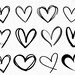 Heart SVG Bundle, Heart Clipart, Doodle Hearts, Valentines Svg, Hand ...
