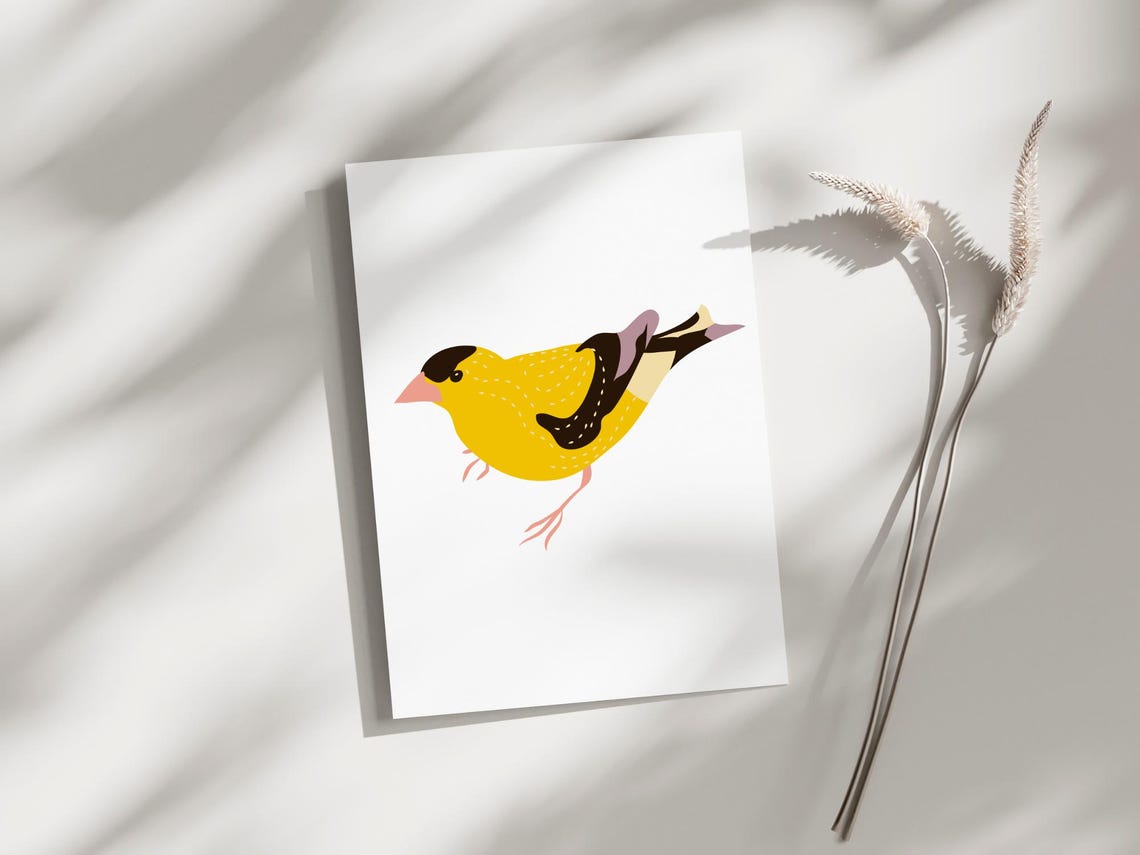 Goldfinch SVG Bundle, American Goldfinch Png, American Goldfinch Vector ...