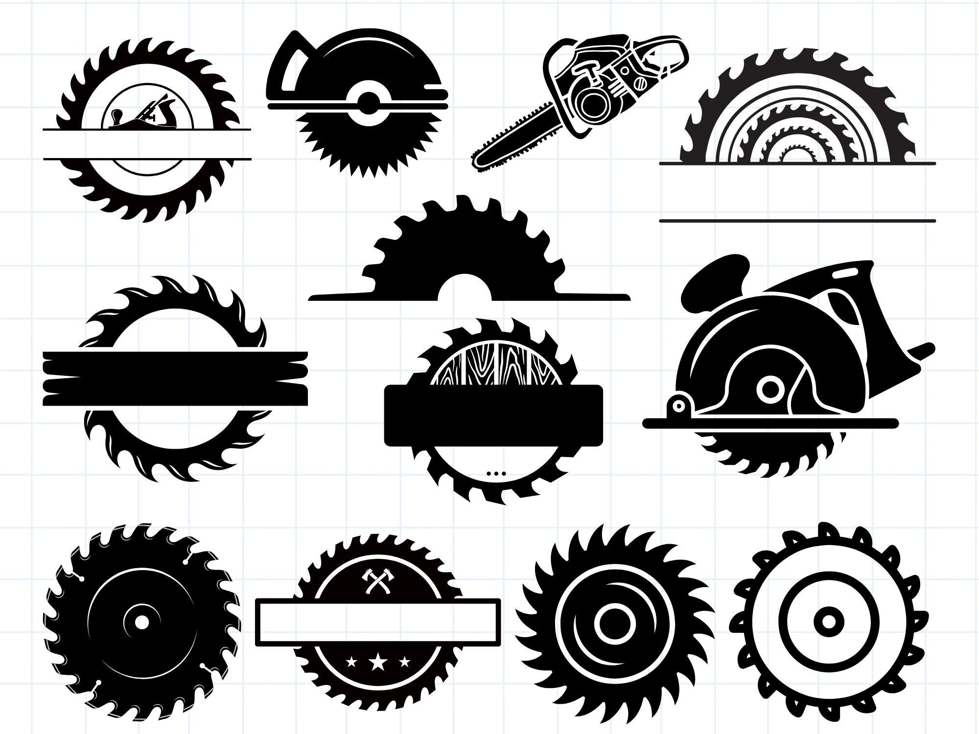 Saw Blade SVG Bundle,saw Blade Clipart, Saw Blade Silhouette, Saw Blade ...