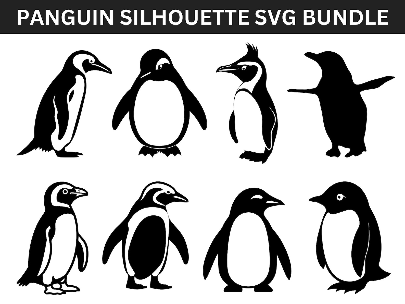 Penguin SVG, Penguin Clipart, Penguin Cut Files, Penguin Silhouette ...