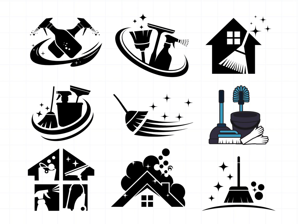 House Cleaning SVG Bundle, Cleaning Tools Svg, Cleaning Services Svg ...