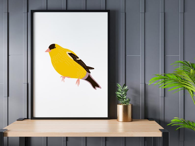 Goldfinch SVG Bundle, American Goldfinch Png, American Goldfinch Vector ...