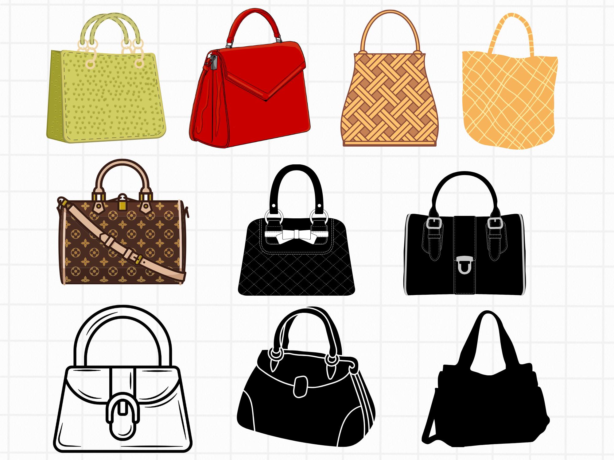 Handbag SVG, Purse SVG, Hand Purse Svg, Fashion Svg, Purse Circut ...