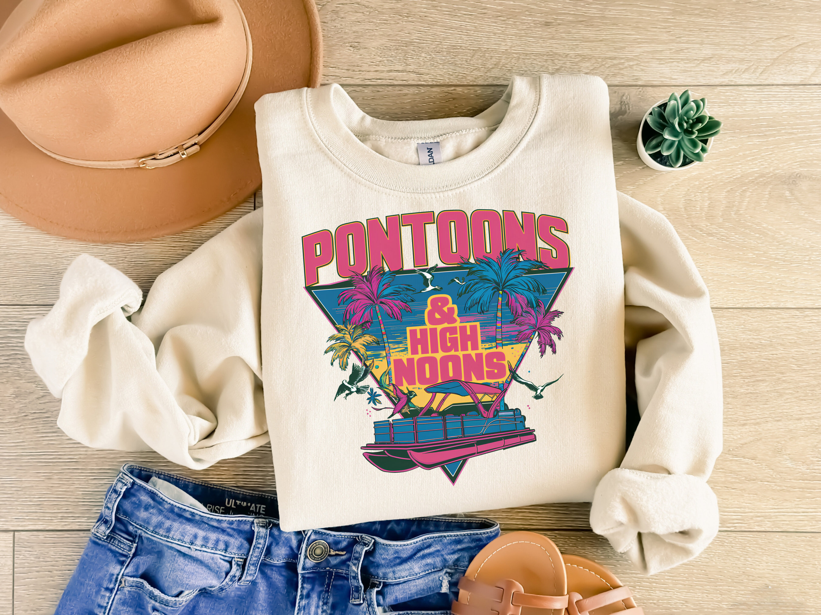 Pontoons and High Noons PNG, Pontoon Png, Lake Png, Lake Shirt Png ...