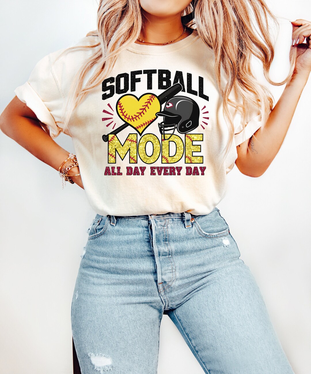 Softball Mode All Day Every Day PNG, Softball Lovers PNG, Softball ...