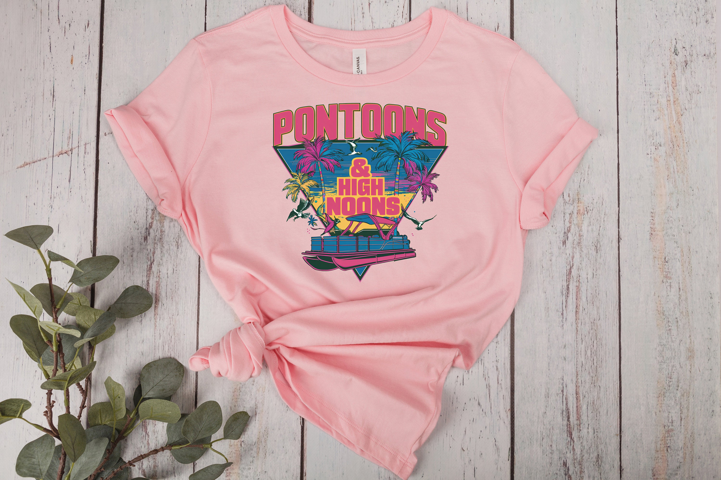 Pontoons and High Noons PNG, Pontoon Png, Lake Png, Lake Shirt Png ...
