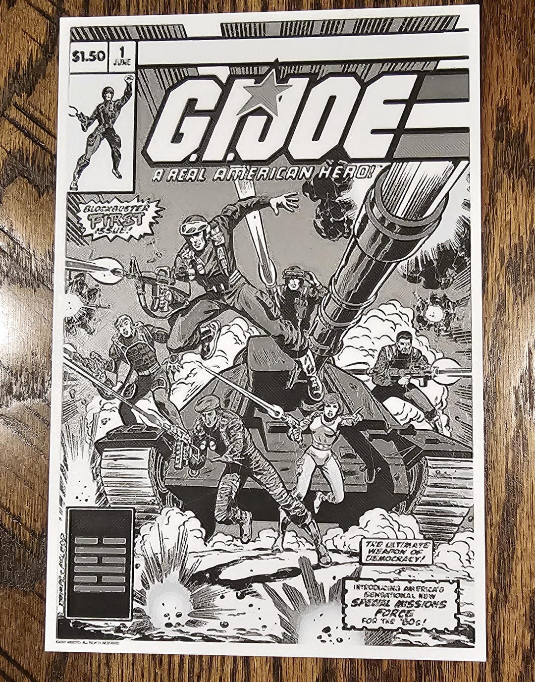 3D Printed Comic Book Cover/panel - Etsy