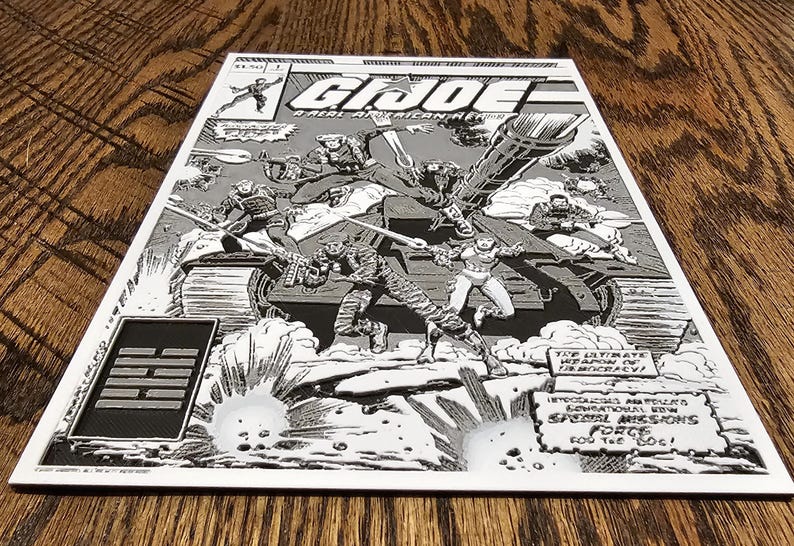 3D Printed Comic Book Cover/panel - Etsy