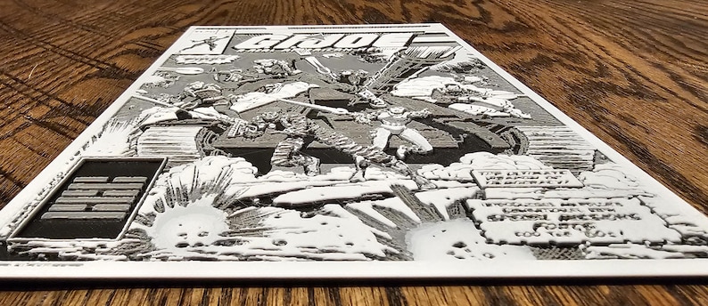 3D Printed Comic Book Cover/panel - Etsy