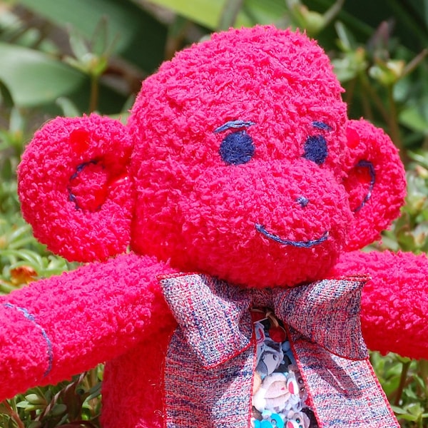 Blue Sock Monkey - Etsy