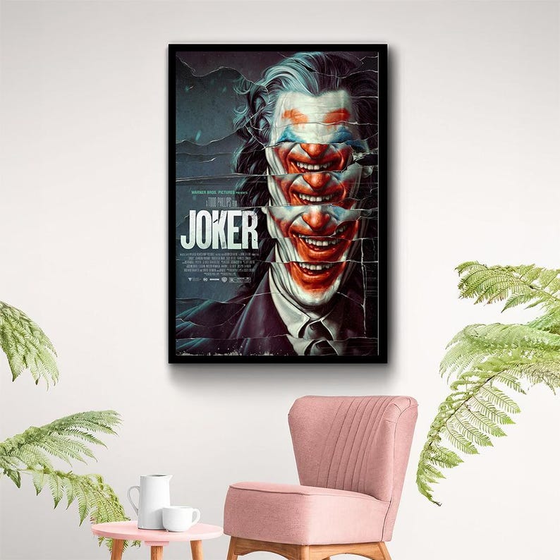 Joker,movie Poster,high Quality Canvas Print, Wall Art, Room Decor, Art ...