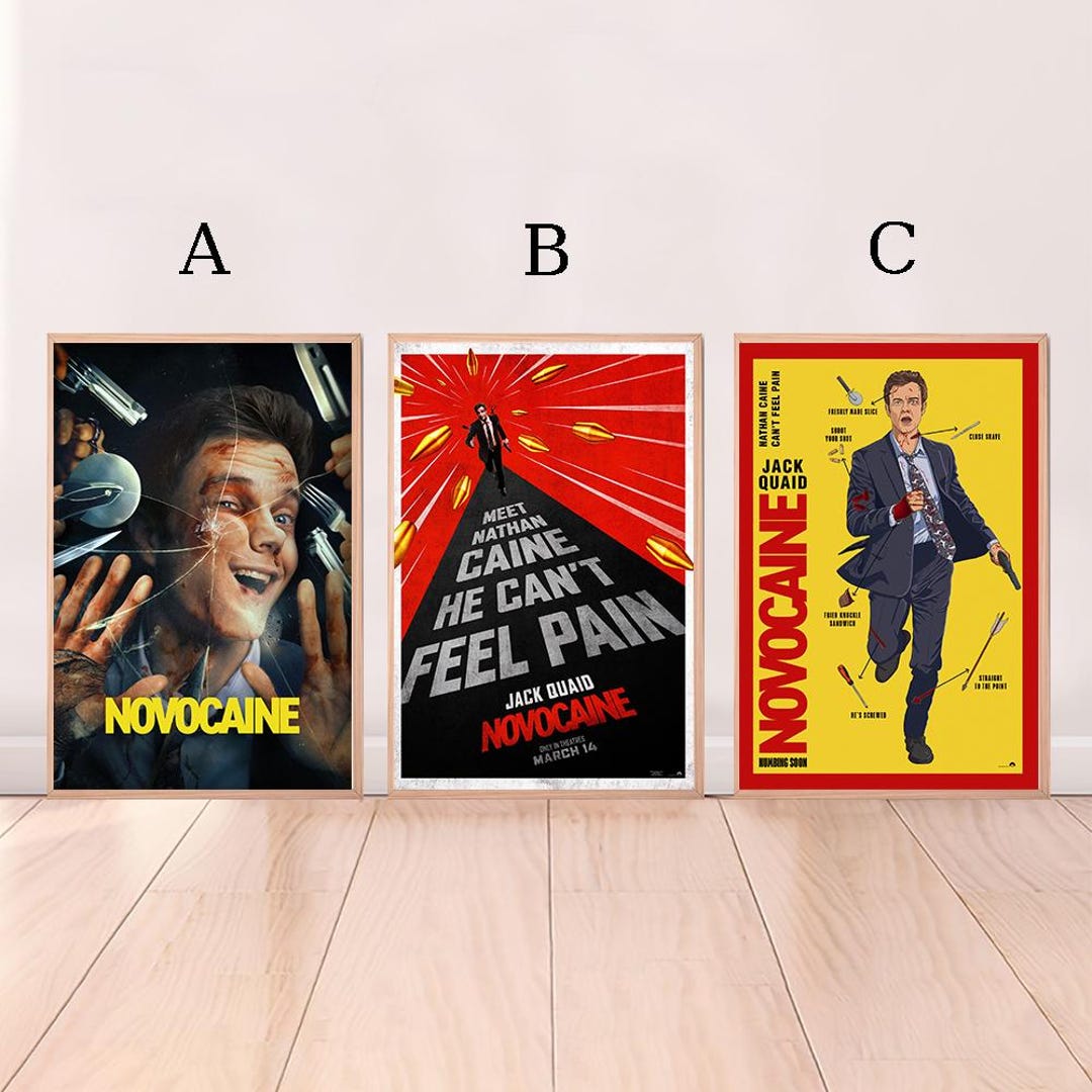 Novocaine (2025),movie Poster,high Quality Canvas Print, Wall Art, Room ...