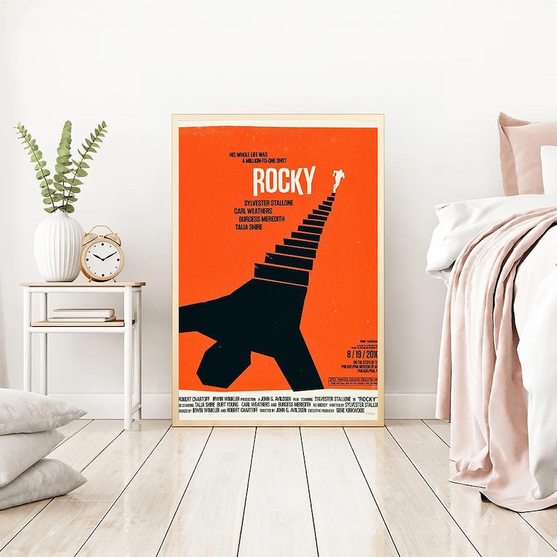 Rocky,movie Poster,high Quality Canvas Print, Wall Art, Room Decor, Art ...