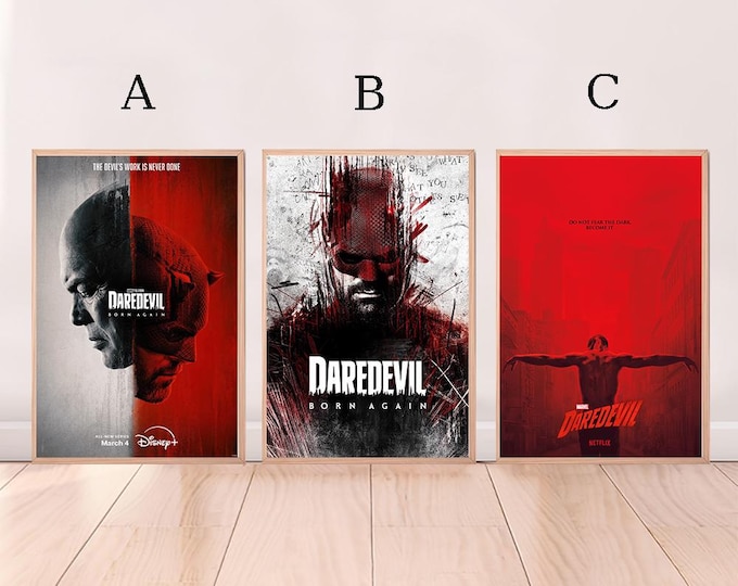 DAREDEVIL Minimalist Poster, Superhero Quote Posters, Typography Prints ...