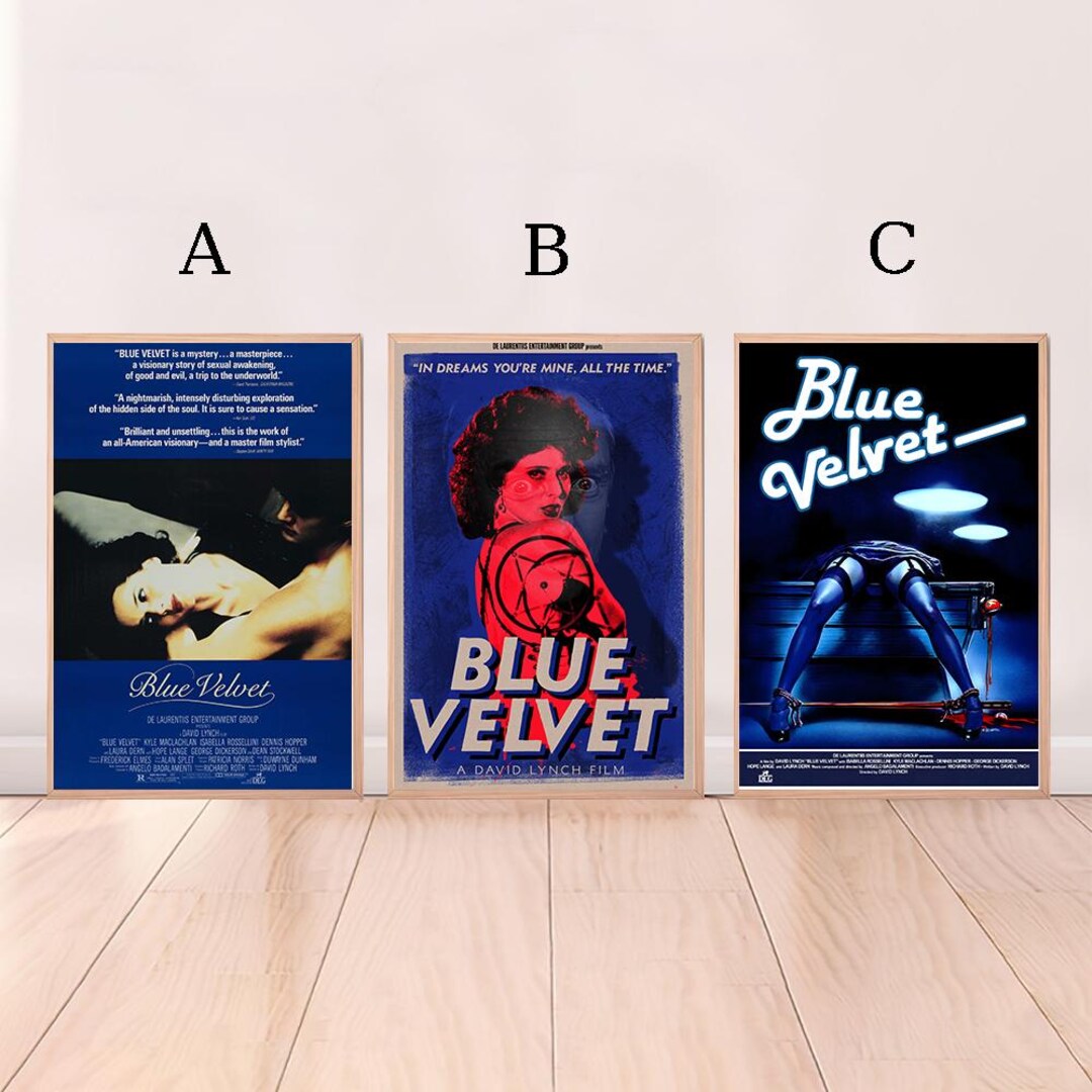 Blue Velvet,movie Poster,high Quality Canvas Print, Wall Art, Room ...