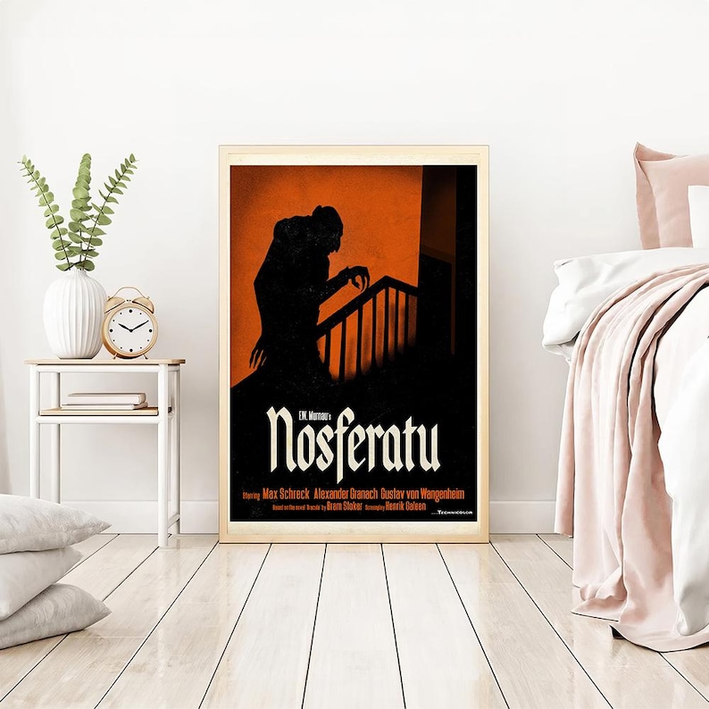 Nosferatu,movie Poster,high Quality Canvas Print, Wall Art, Room Decor ...
