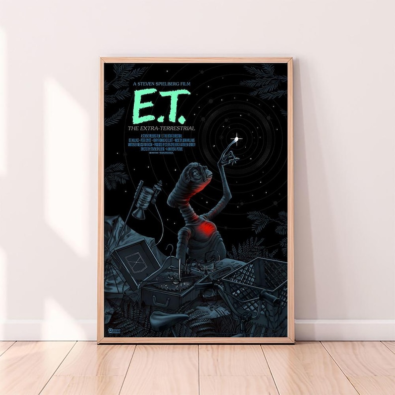 E.T. the Extra-terrestrial,movie Poster,high Quality Canvas Print, Wall ...