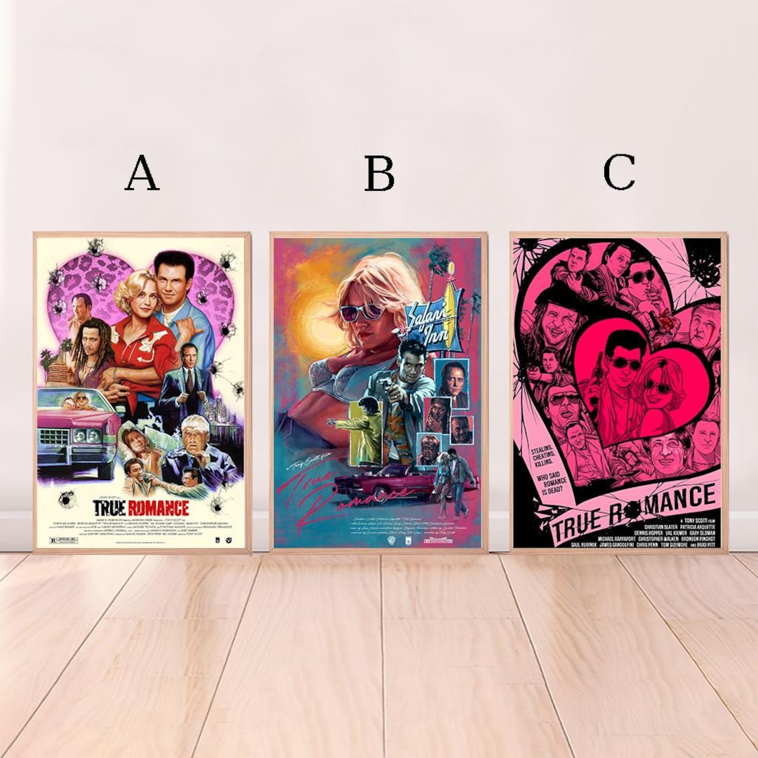True Romance,movie Poster,high Quality Canvas Print, Wall Art, Room ...