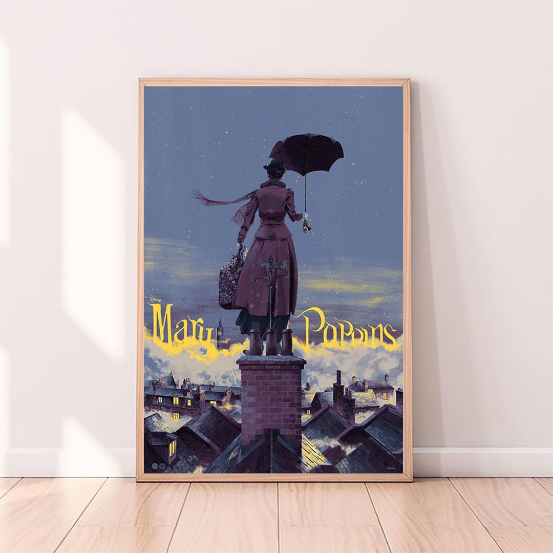 Mary Poppins,movie Poster,high Quality Canvas Print, Wall Art, Room ...