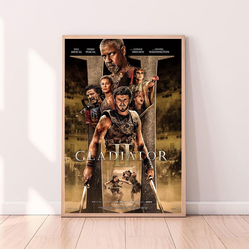 Gladiator II (2024),movie Poster,high Quality Canvas Print, Wall Art ...