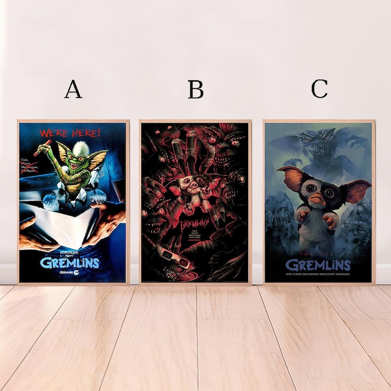 Retro Gremlins Art - Etsy UK