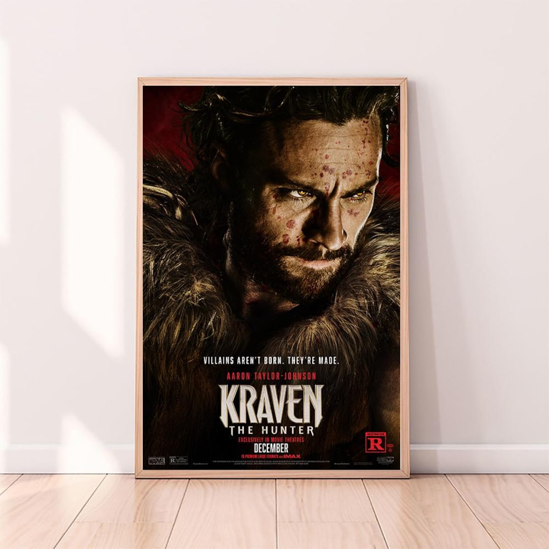 Kraven the Hunter,movie Poster,high Quality Canvas Print, Wall Art ...