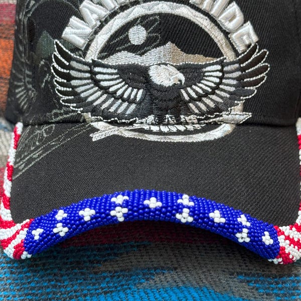 Native Hand Beaded Cap - Etsy