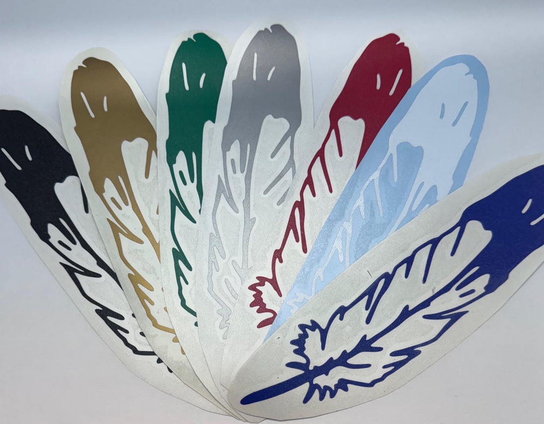Feather Window Decal 8” Native - Etsy