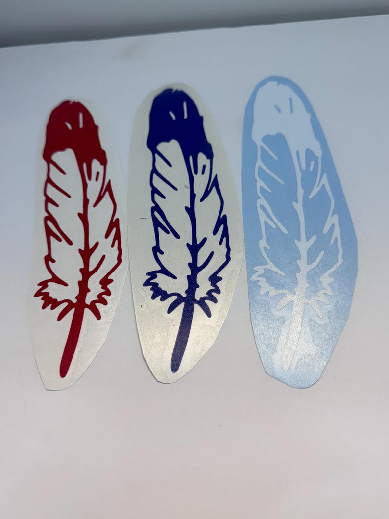 Feather Window Decal 8” Native - Etsy