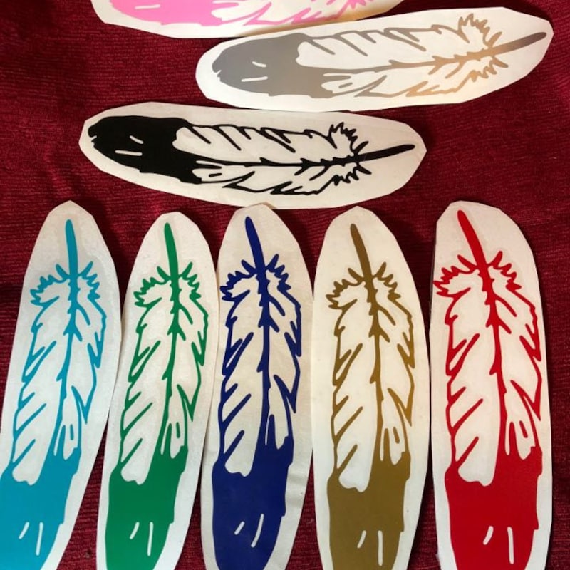 Feather Decal - Etsy