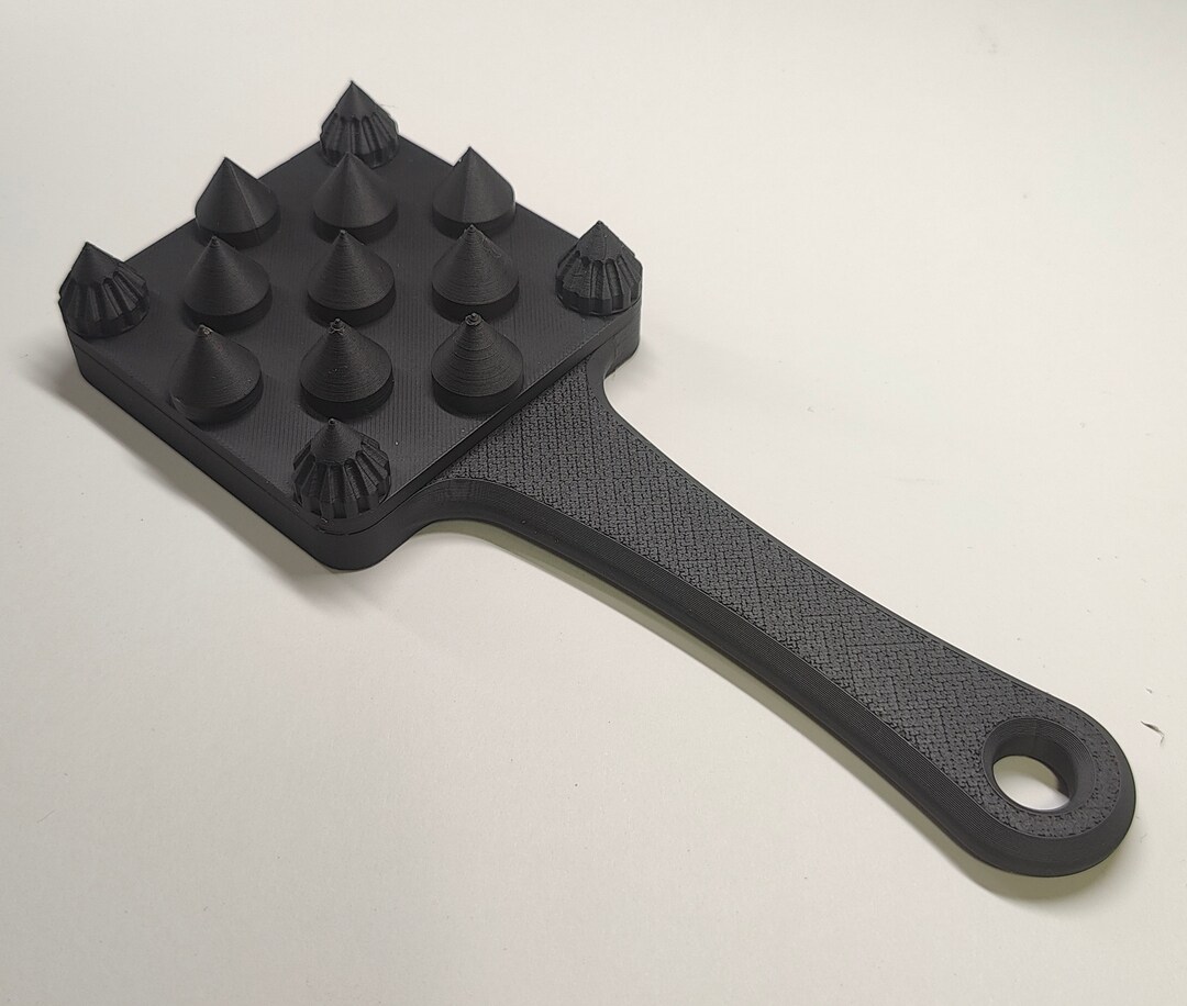 Spanking Paddle With Spikes and Needles - Etsy