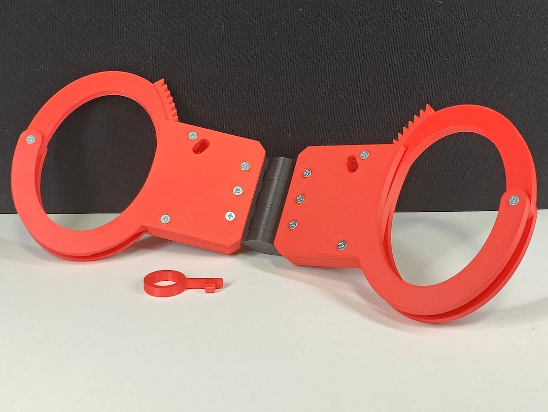 3D Printed Bondage Handcuffs With Central Joint - Etsy