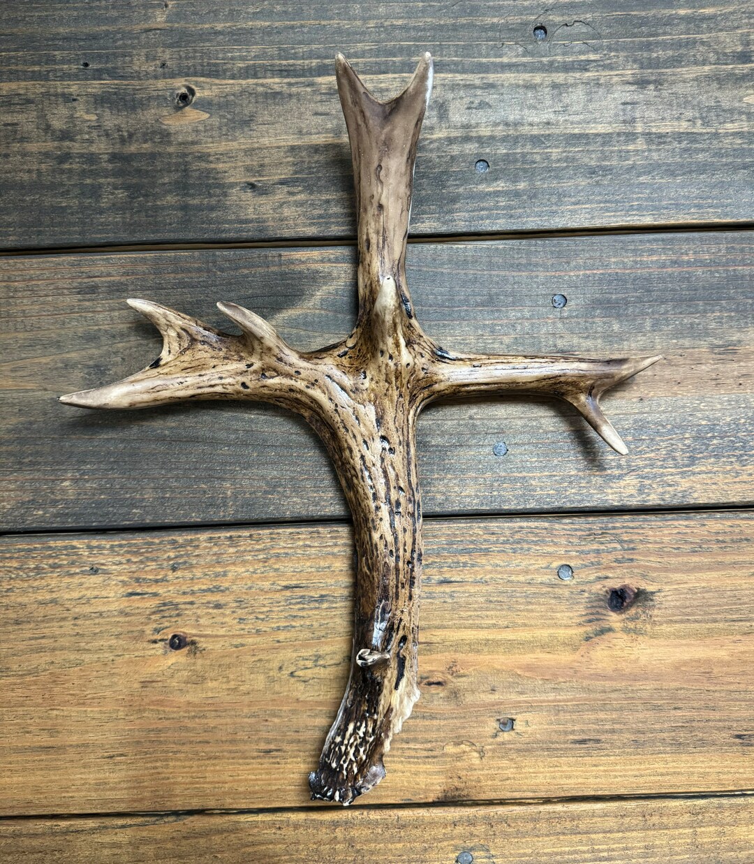 Holy Shed Antler Cross - Home Decor - Antler Replica - Home Accents - Etsy