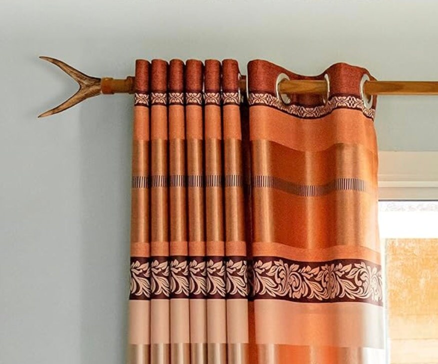 Curtain Rod Forked Ends 2 Pack Home Decor Antler Replica Home Accents ...