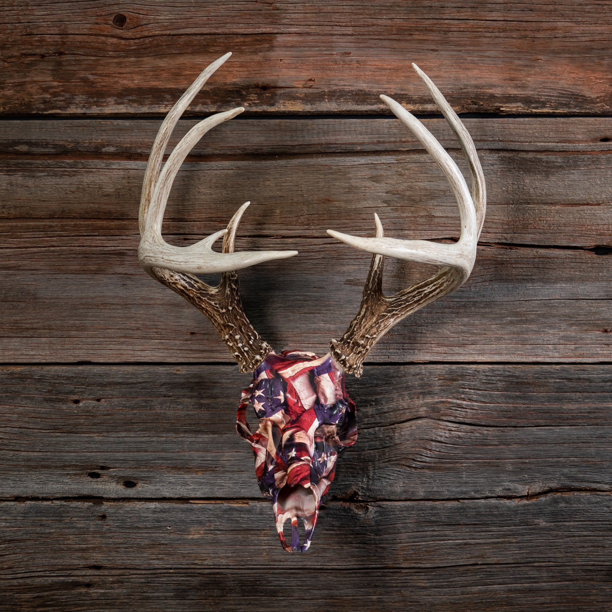 Skull Master - RESPECT FLAG - Custom Size - Hydro Dip - Deer Skull ...