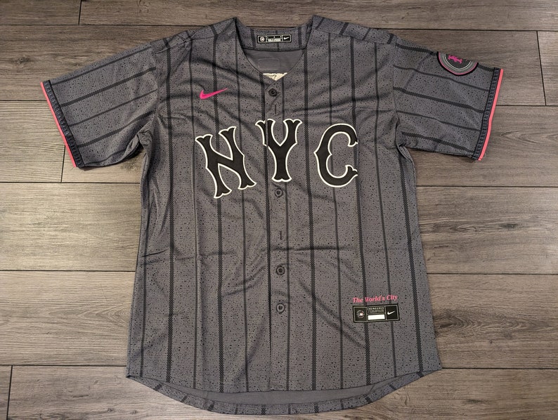 Pete Alonso 20 New York Mets 2024 City Connect Graphite Baseball Jersey ...