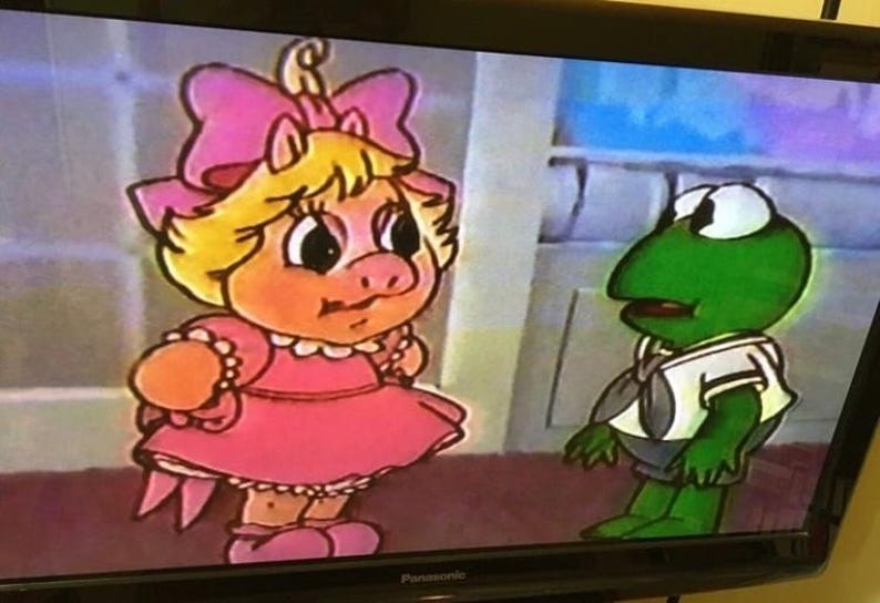 Saturday Cartoons 1987 Care Bears Muppet Babies Wuzzles Commercials VHS ...