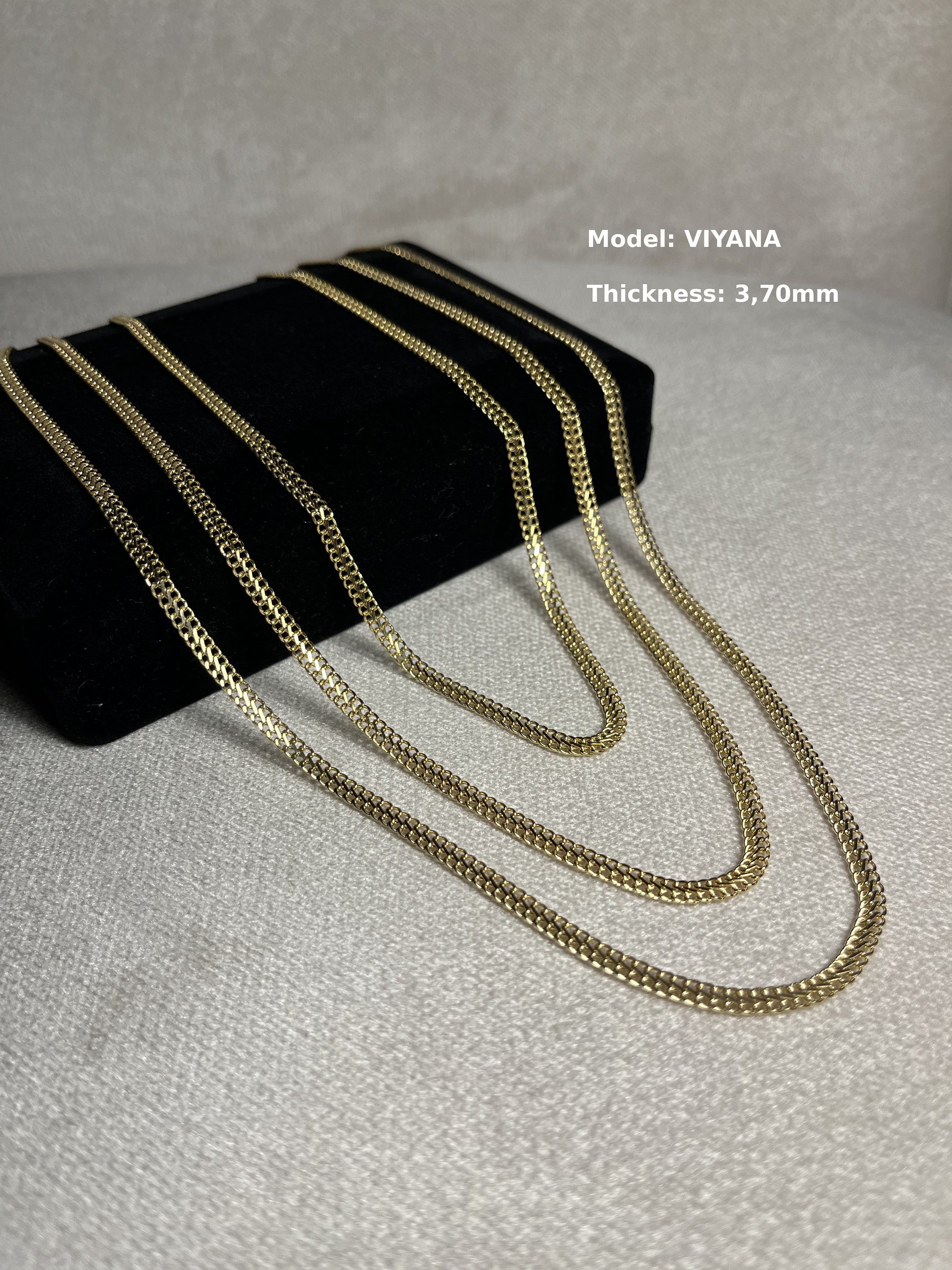 14K Gold Viyana Model Necklaces Gold Chain Viyana Elegant Special - Etsy