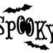 SPOOKY Decal Halloween Decor Decal for DIY Halloween | Etsy