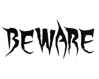 Beware Pirate Sign - Etsy