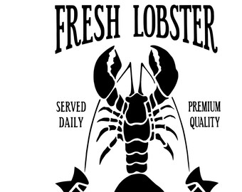 Fresh Lobster Sign - Etsy