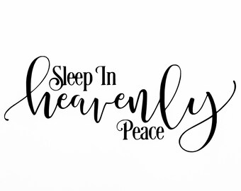 Sleep in Heavenly Peace Sign - Etsy