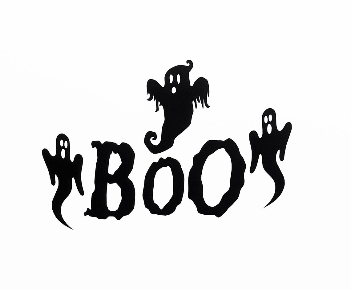 BOO GHOSTS Vinyl Decal Halloween Decor DIY Halloween Sign - Etsy