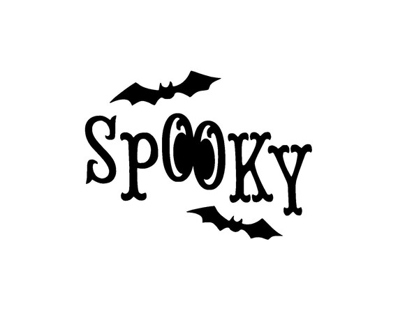 SPOOKY Decal Halloween Decor Decal for DIY Halloween Sign - Etsy
