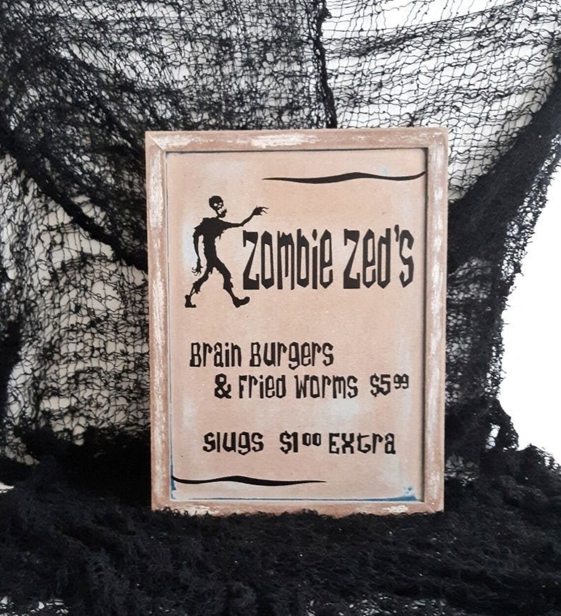 ZOMBIE Menu Decal Halloween Decal DIY Halloween Party Menu - Etsy