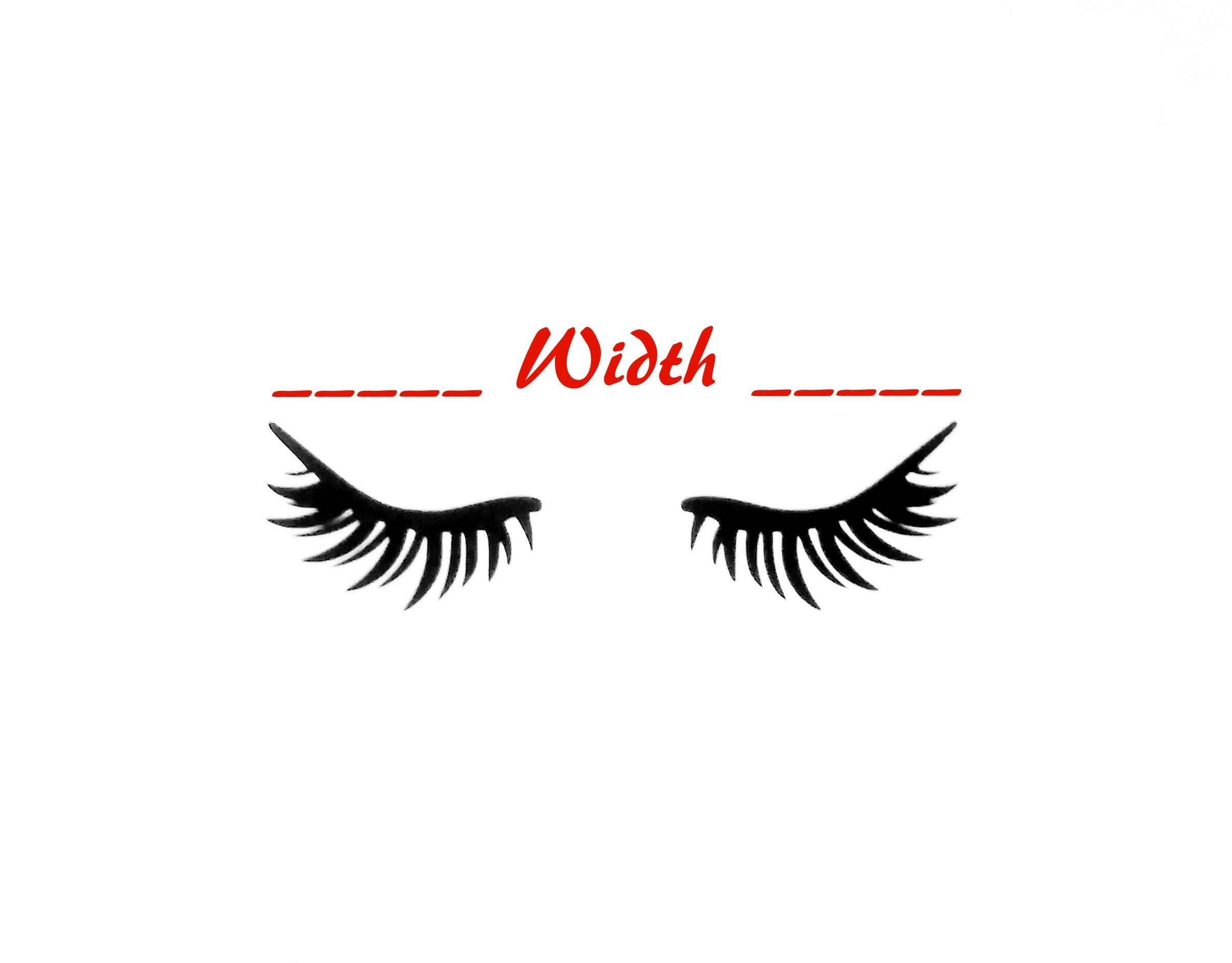EYELASHES Vinyl Decal Lashes Car Decal Makeup Sticker - Etsy